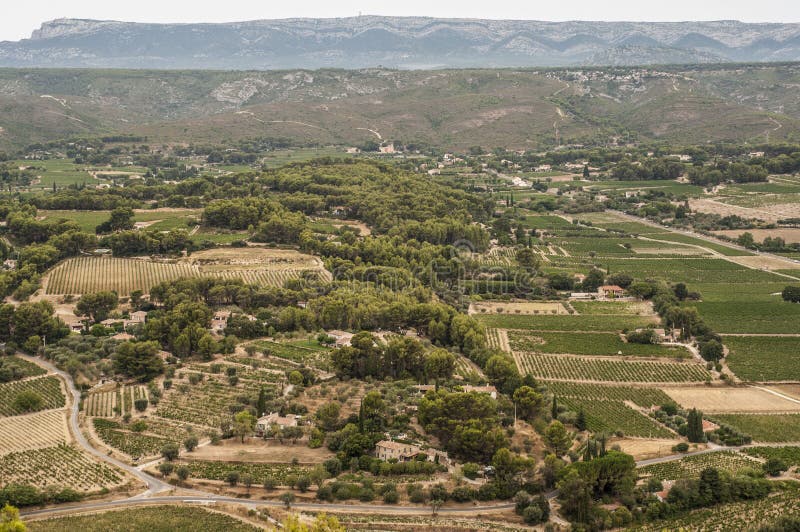 Countryside in the South of France Stock Image - Image of stone, french ...