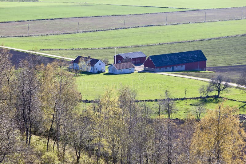 Countryside Spring Landscapes Stock Image - Image of landscapes, aerial ...