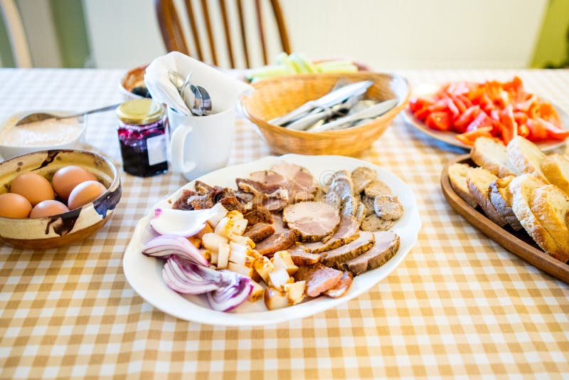 Countryside table setting stock image. Image of style - 81725527