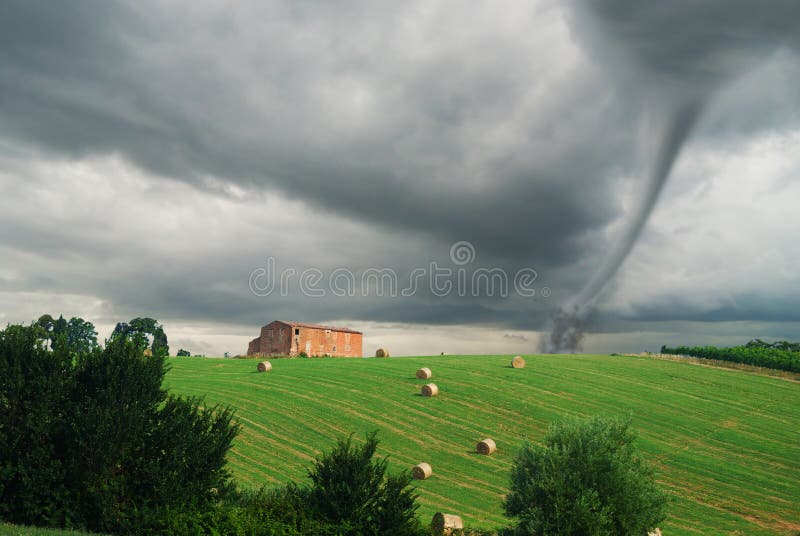 Tornado on the country stock image. Image of afternoon - 14302953