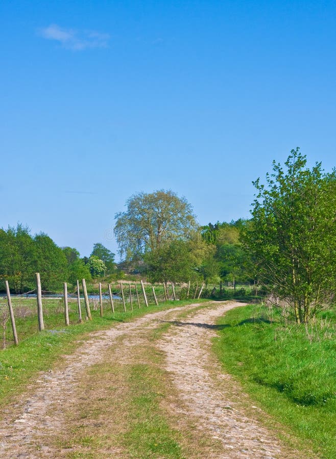 English Countryside Path stock photo. Image of fence - 26532266