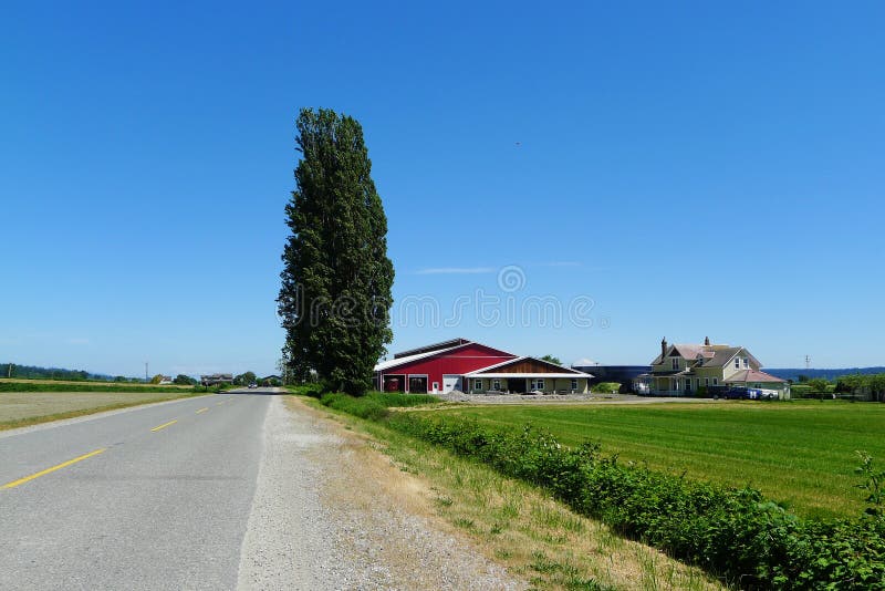 Countryside View in Canada editorial stock photo. Image of barn - 129783633
