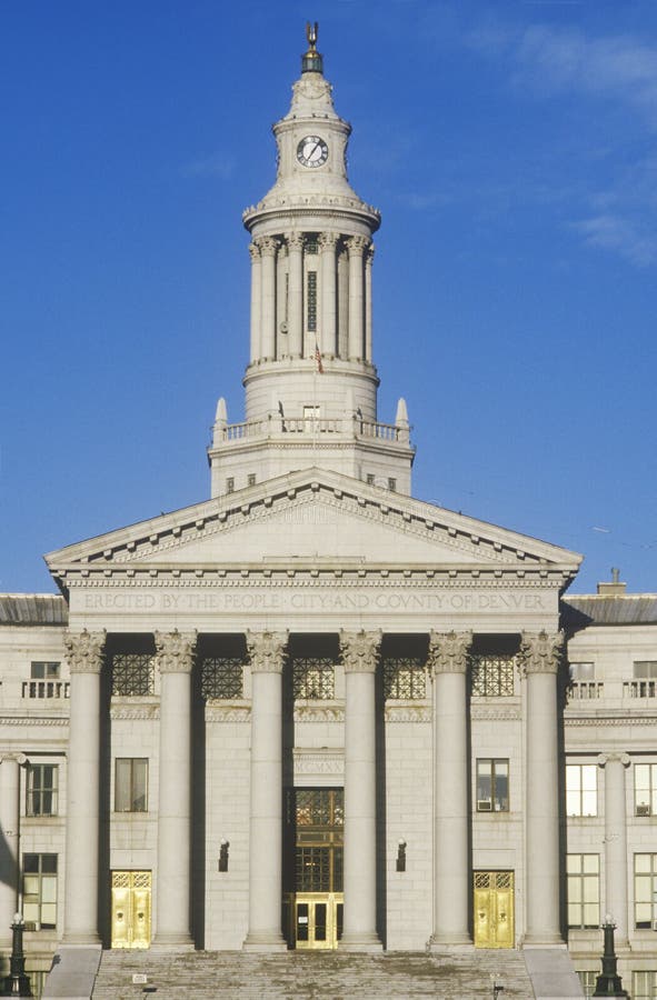 County Building, Denver, Colorado Stock Image - Image of mile, republic ...