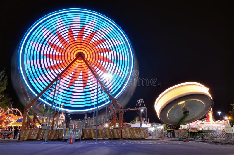 County Fair stock image. Image of spinning, amusement - 24656225