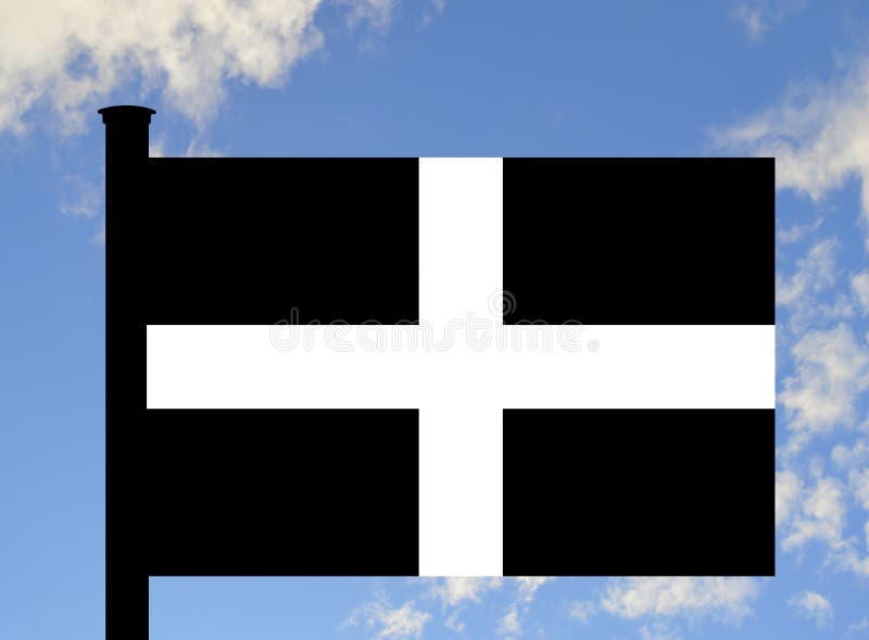 County Flag of Cornwall stock image. Image of england - 348707729