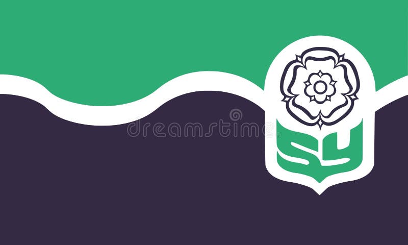 County Flag of South Yorkshire Stock Illustration - Illustration of ...
