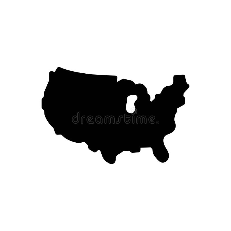 Black Solid Icon for County, Map and Region Stock Vector - Illustration ...