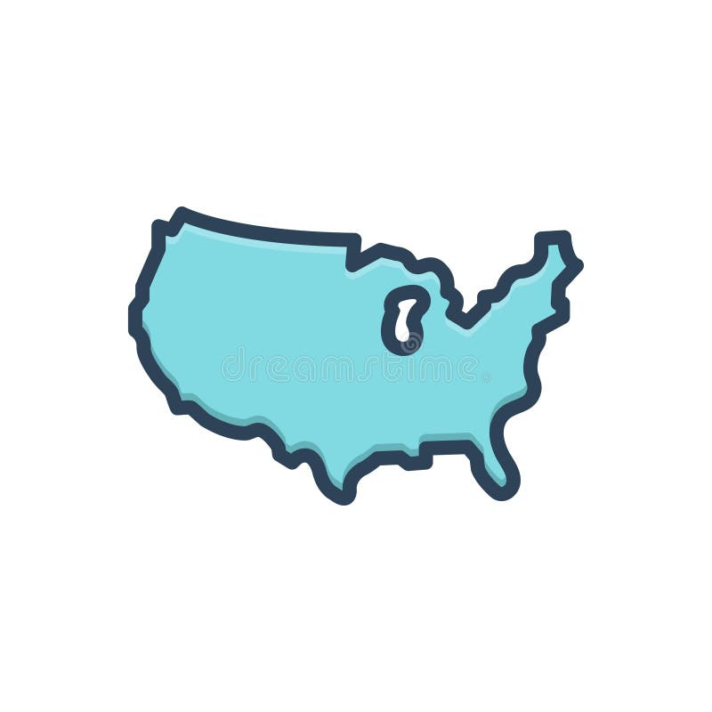 Color Illustration Icon for County, Territory and Map Stock Vector ...