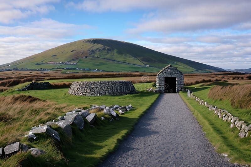 Gallarus Oratory, Ireland stock illustration. Illustration of ...