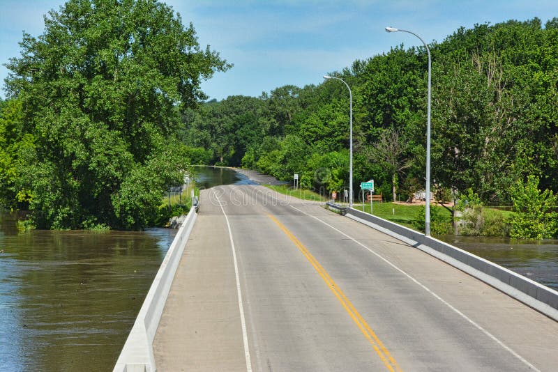 County Road Flooding stock image. Image of water, road - 41842973