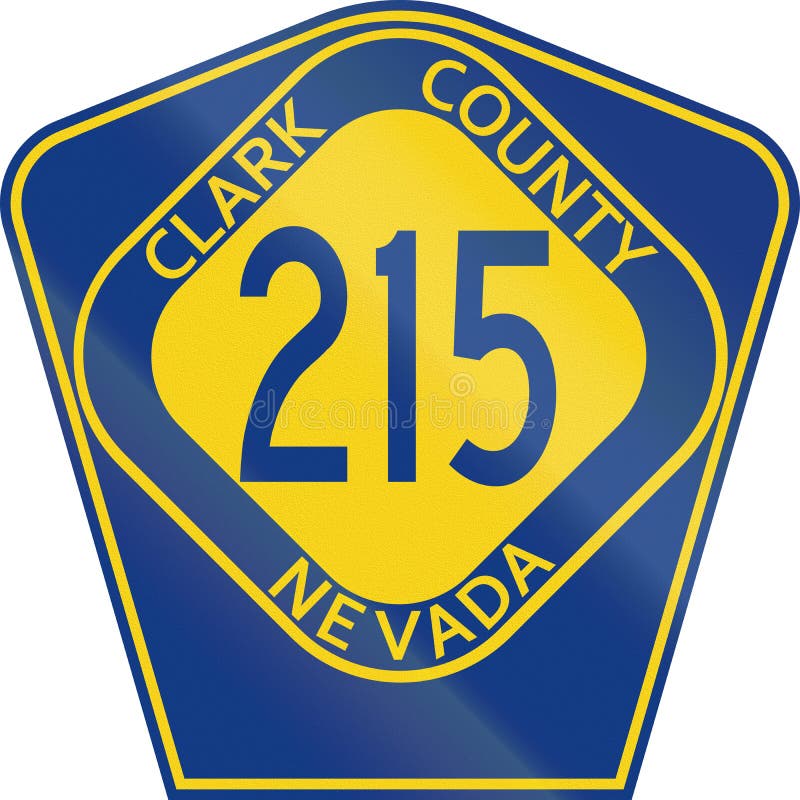 County Route Shield - Clark County - Nevada Stock Illustration ...