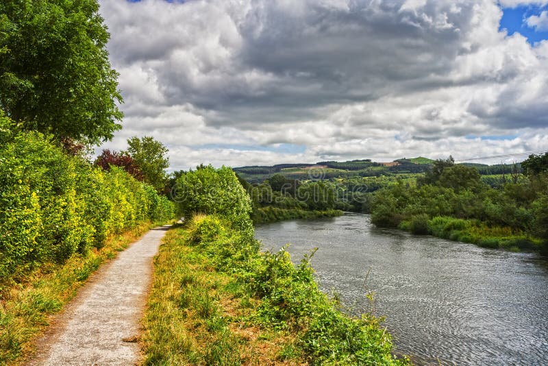 County Tipperary Landscape in Ireland Stock Image - Image of footway ...