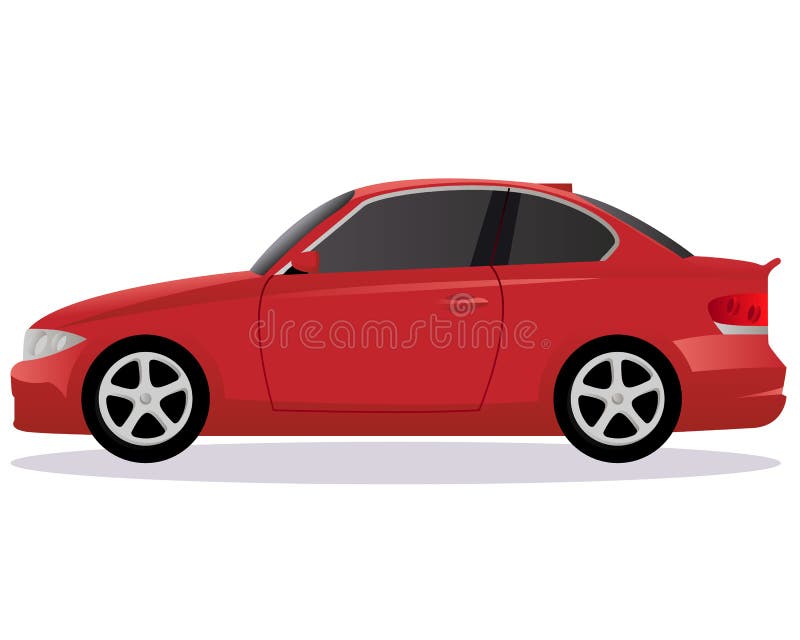 Coupe car body type stock vector. Illustration of vector - 97636386
