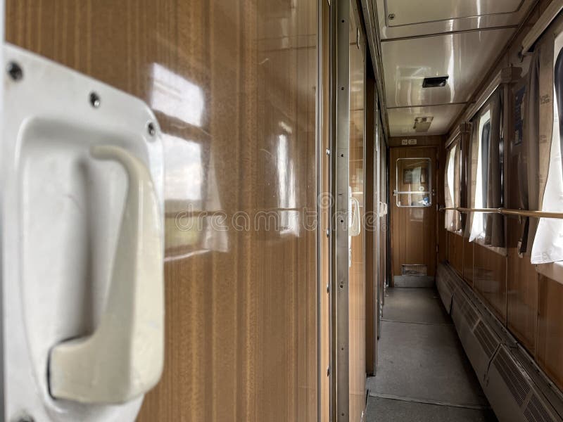 Coupe Wagon. a Corridor in a Compartment Car Stock Photo - Image of ...