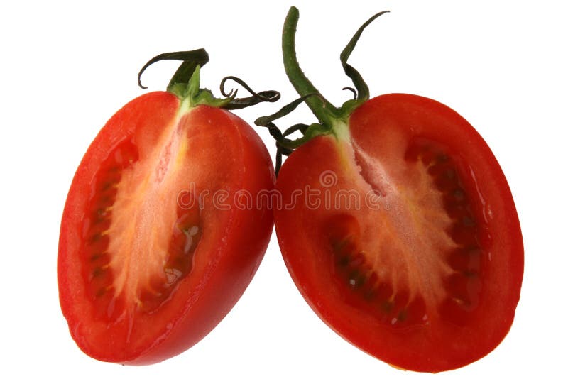 Coupez la tomate image stock. Image du ingrédients, légumes - 7229493