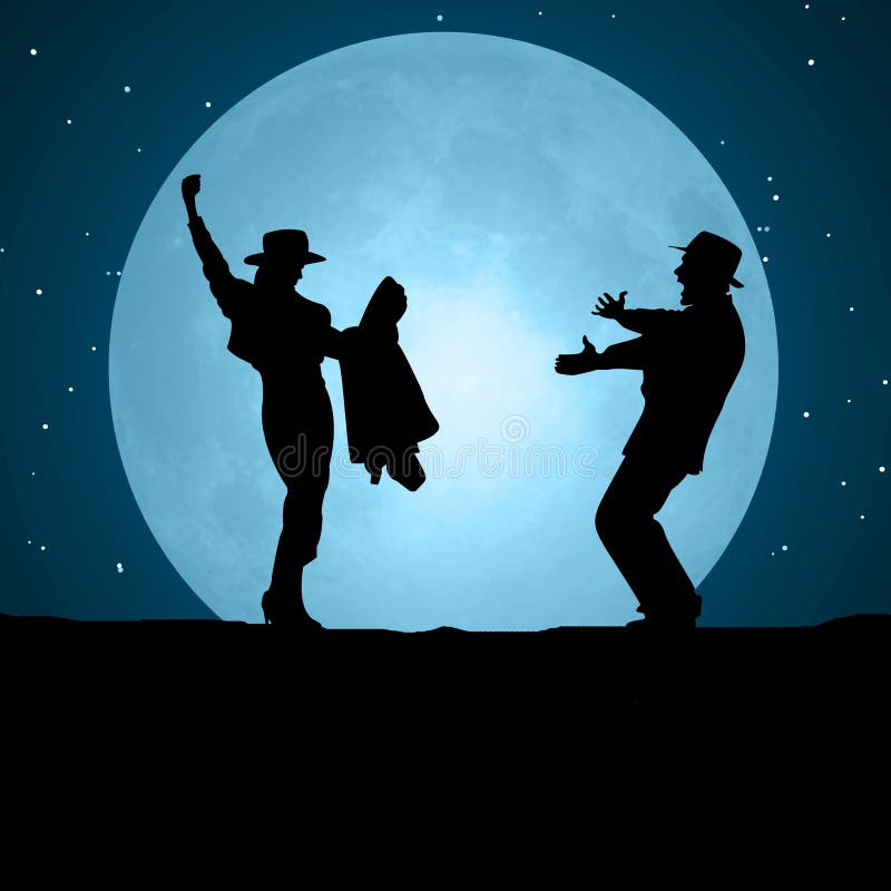 Moon dance stock illustration. Illustration of happiness - 162200