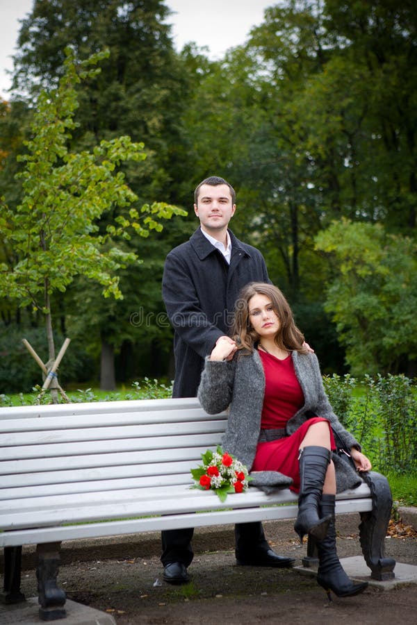 Sad couple stock photo. Image of flirting, smiling, couple - 6458814
