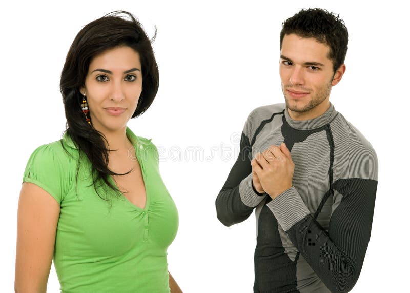 Woman Restraining a Man Chained Stock Photo - Image of catching, adults ...