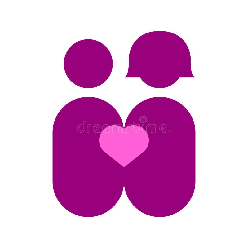 Couple Abstract Love Vector Illustration Graphic Stock Vector ...