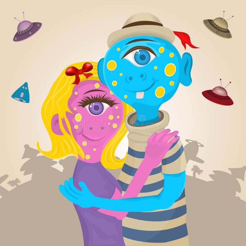 Alien Couple Stock Illustrations – 309 Alien Couple Stock Illustrations ...