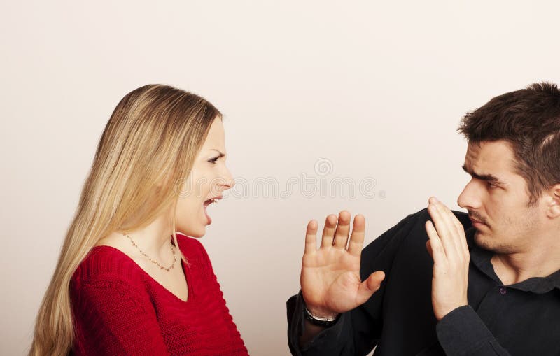 Couple arguing stock photo. Image of couple, black, angry - 33440994