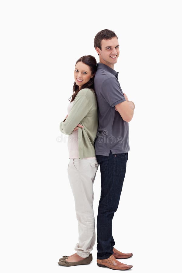 Couple back to back stock photo. Image of beauty, charming - 23012734