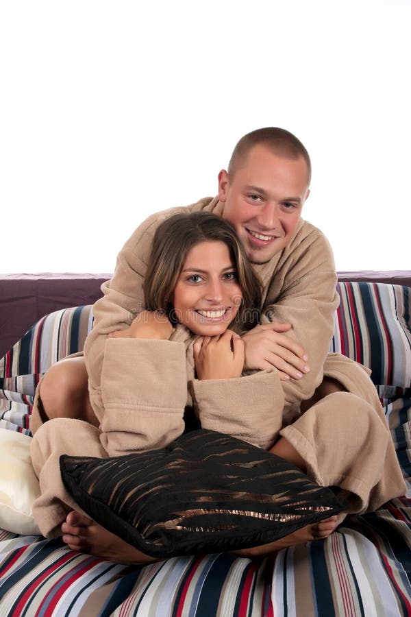 Couple, bedroom grooming stock photo. Image of groom - 11358774