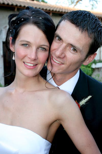 Couple Behind stock photo. Image of pretty, groom, beautiful - 1443176