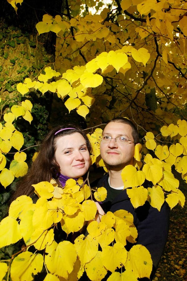 Couple in the branches stock photo. Image of fall, close - 40520878