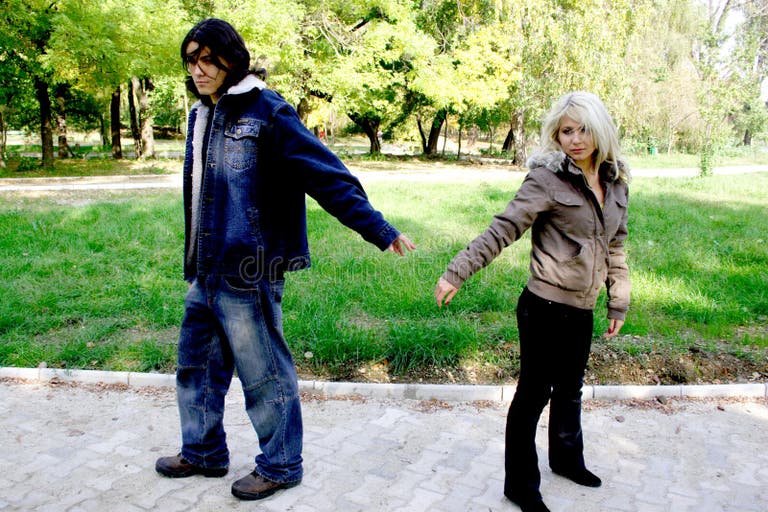 Couple breaking up stock photo. Image of divorce, sadness - 1481158