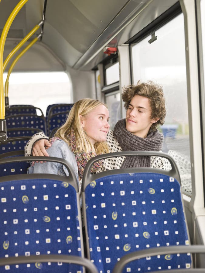 Couple on the bus stock image. Image of traffic, vacant - 22173849