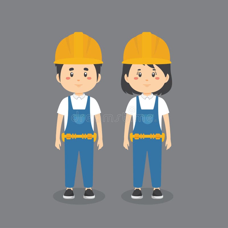 Construction workers team stock vector. Illustration of background ...