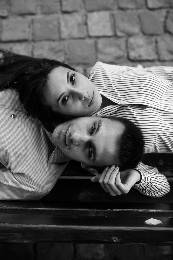 Couple Have Fun in the City Stock Image - Image of enjoyment, love ...