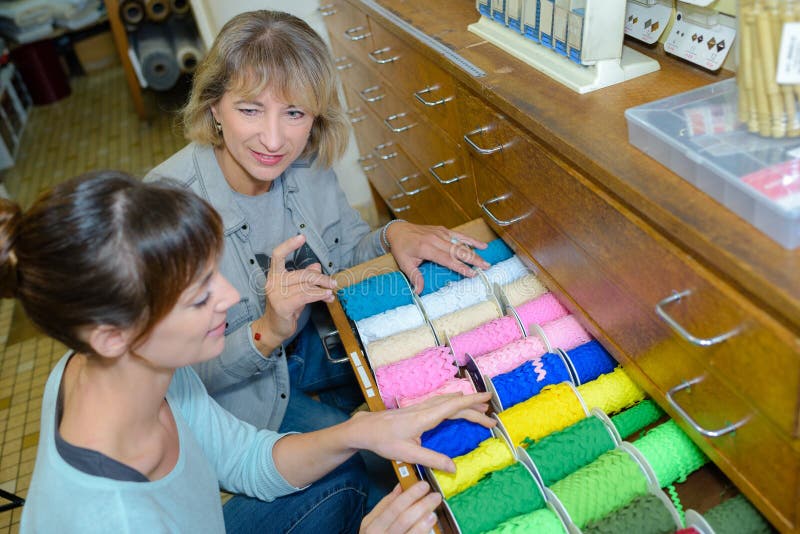 A Collection of Threads with Various Colors Stock Image - Image of ...