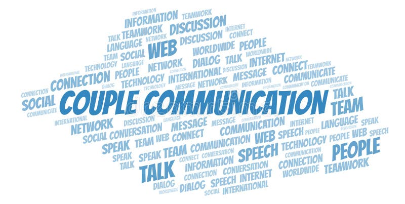 Couple Communication Word Cloud. Stock Illustration - Illustration of ...