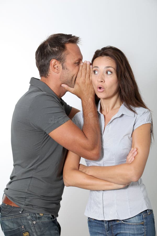 Couple complicity stock image. Image of talking, whispering - 16362471