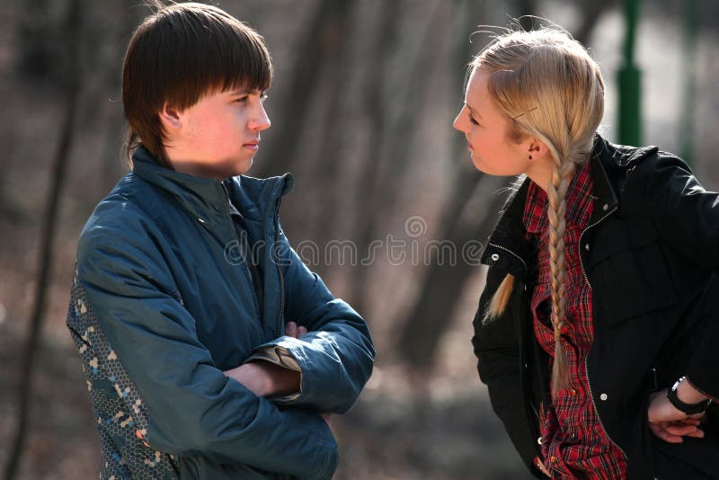 Couple in conflict stock image. Image of serious, emotions - 9246121