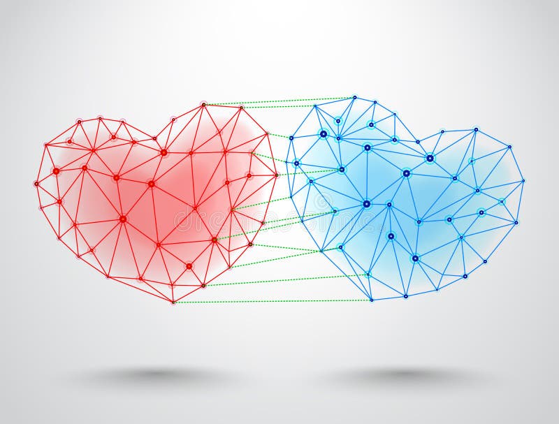 Connected Hearts Stock Illustrations – 874 Connected Hearts Stock ...
