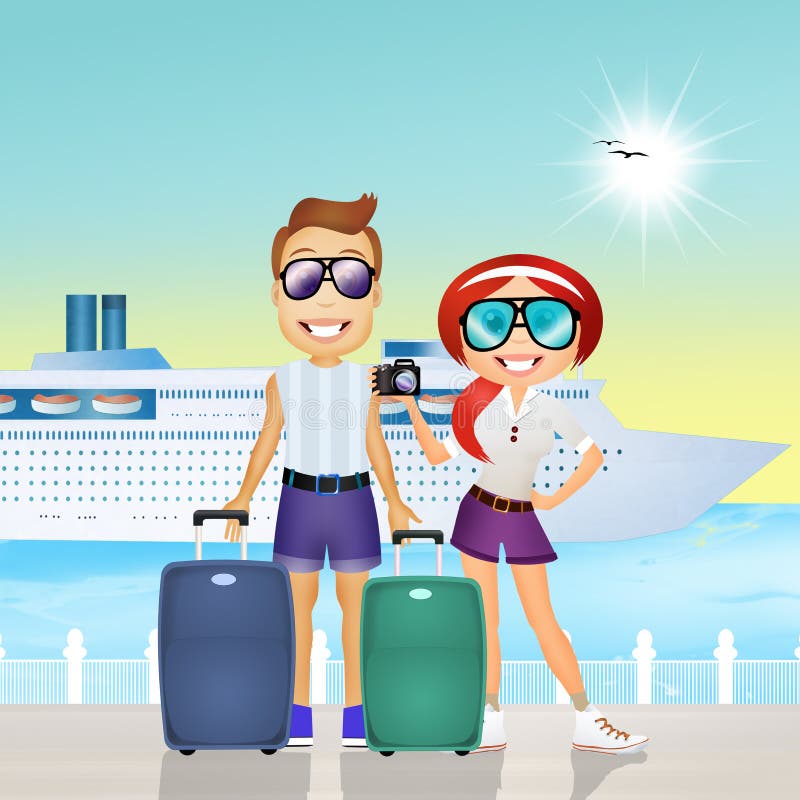 Couple Cruise Stock Illustrations – 972 Couple Cruise Stock ...