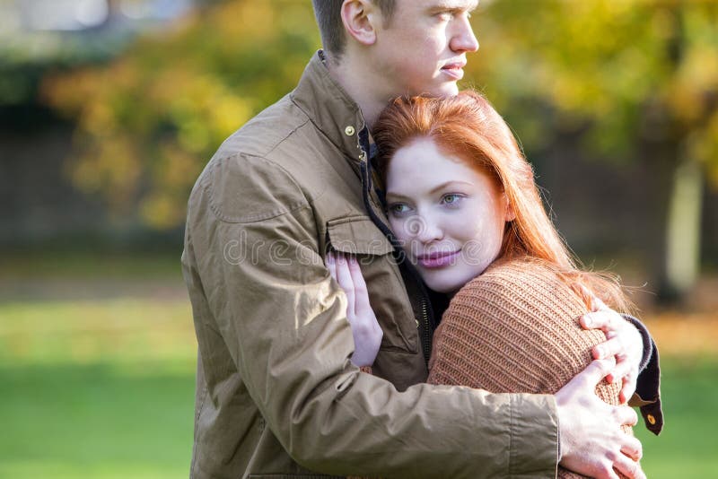 Enjoying an Autumn stroll stock photo. Image of heterosexual - 74321444