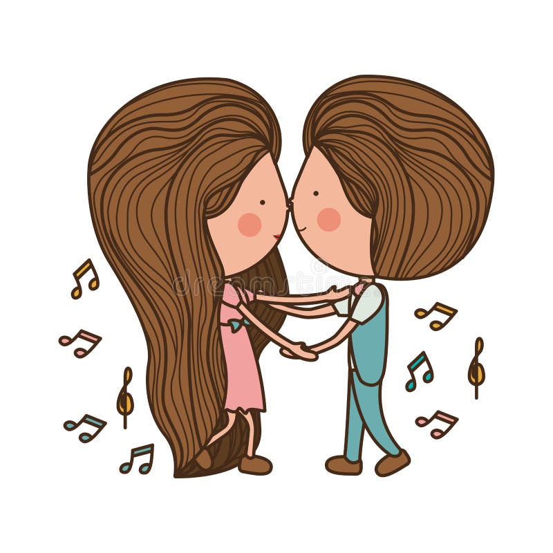 Dancing Couple Music Notes Stock Illustrations – 185 Dancing Couple ...