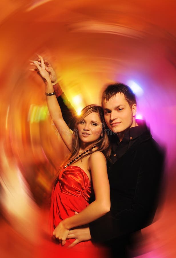 Couple Dancing in the Night Club Stock Image - Image of night, enjoying ...