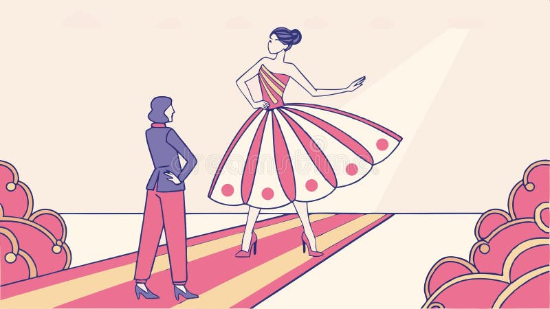 Couple Dancing in Park Elegant Stylized Illustration Vector Design Generative AI Stock Vector ...