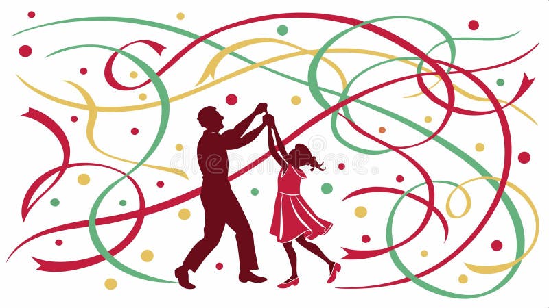 Couple Dancing Silhouette, Romantic Dance, Love Celebration, and ...