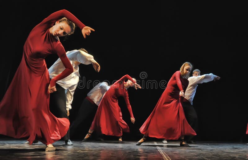 Couple Dancing on the Stage Editorial Image - Image of blur, couples ...