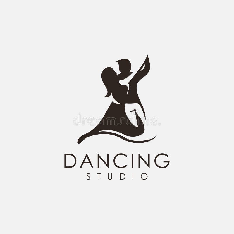 Couple Dancing Studio Logo Vector Icon Template Stock Vector ...