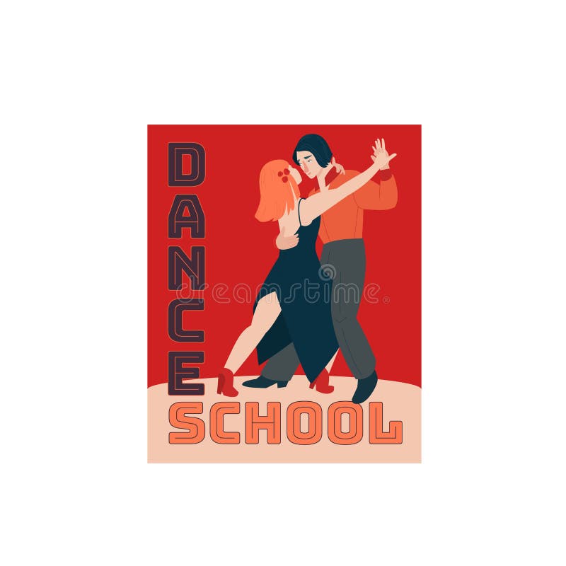 Couple Dancing Tango. Creative Logotype. Vector Illustration Stock ...