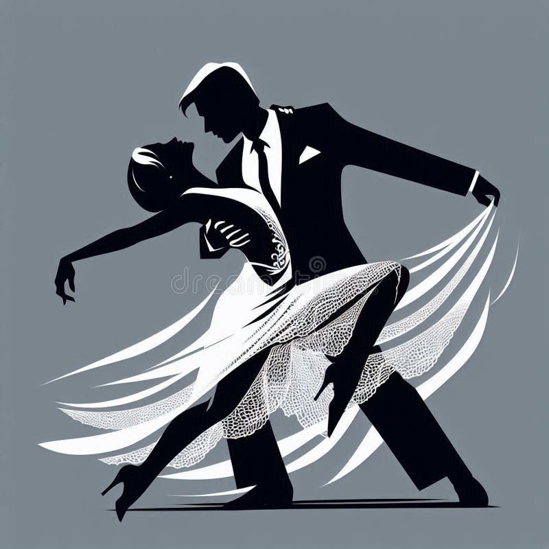 Couple Dancing Tango Graceful Movement and Elegance in Passionate Suit ...