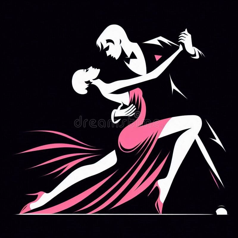 Couple Dancing Tango Graceful Movement and Elegance in Passionate Suit ...