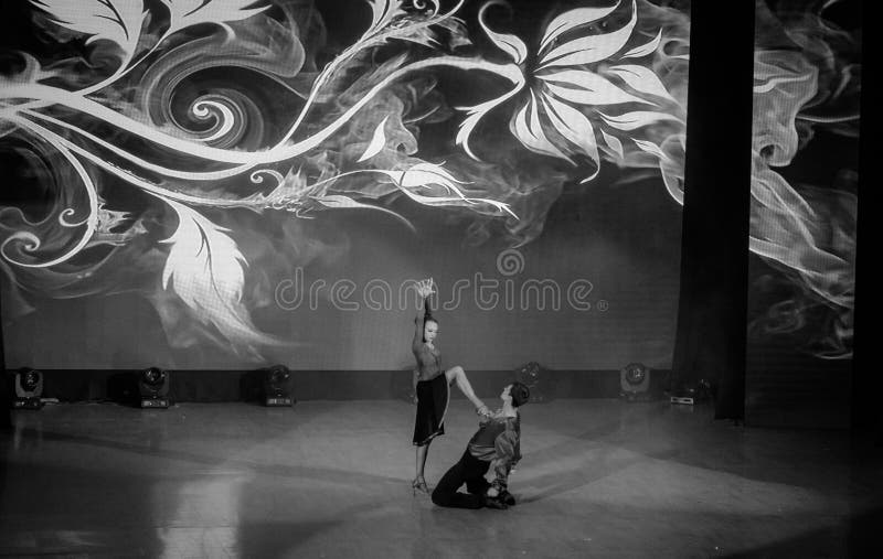 The Couple is Dancing on the Tango Scene Editorial Photo - Image of ...